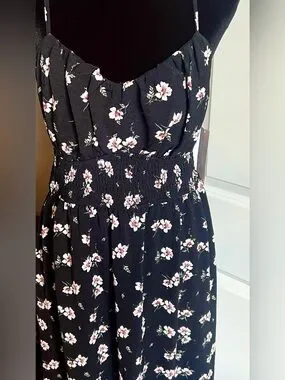 Inspired Hearts | Dresses | Inspired Hearts Black Maxi Dress With Pink ...